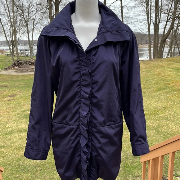 RAINFOREST | Jackets & Coats | Rft Rainforest Ruffled Navy Blue ...